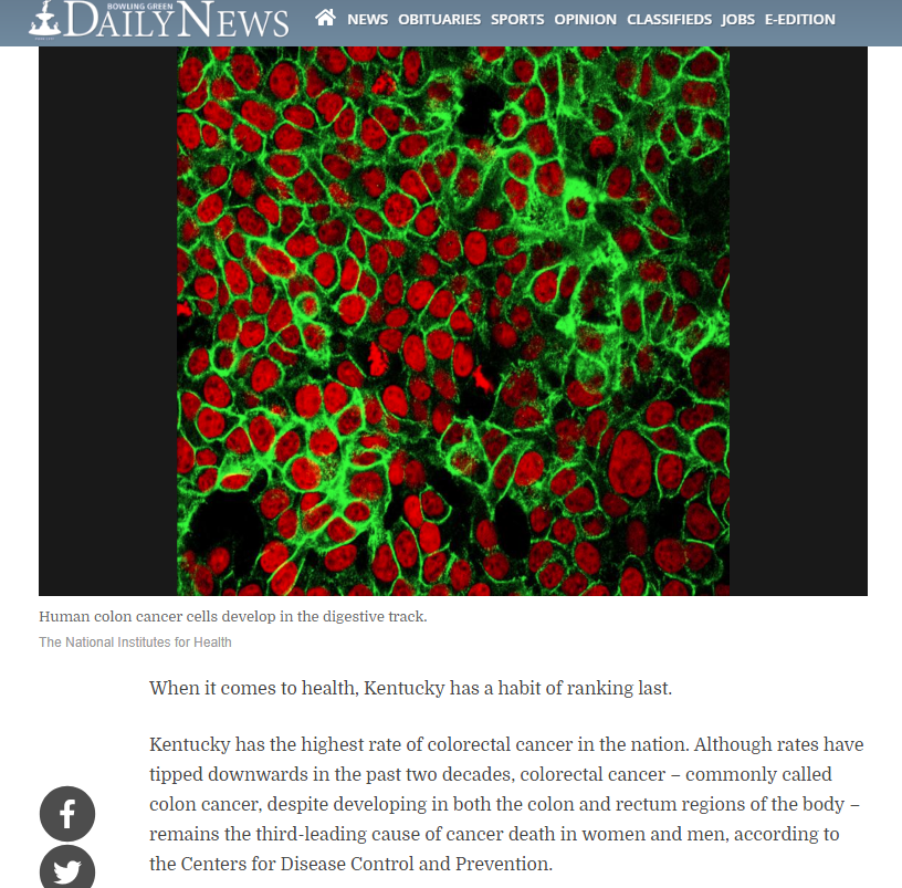 Kentucky Colon Cancer Rates | Gastro Health Partners Blog